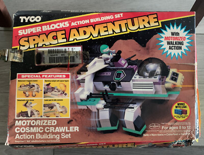 USED VTG 1989 TYCO 5350 Super Blocks Space Adventure Motorized Cosmic ...