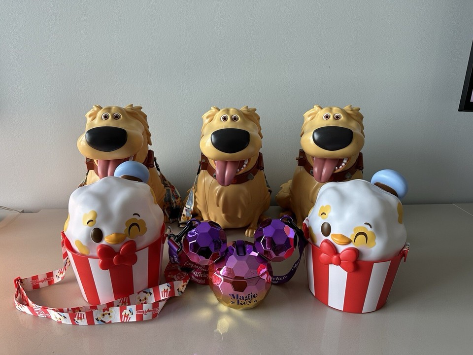 DISNEYLAND PIXAR FEST 2024 DUG TALKING DOG POPCORN BUCKET | eBay