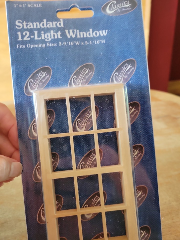 Handley Classics 1:12 Scale Dollhouse Standard 12-Light Window 75024 ...