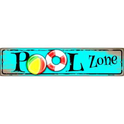 Pool Zone Small Street Sign K-865 | eBay