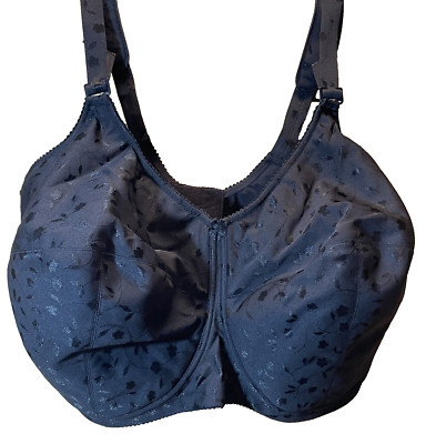 Elila Black Color 1305 Jacquard Soft cup Full Coverage Bra - Sizes 36M ...