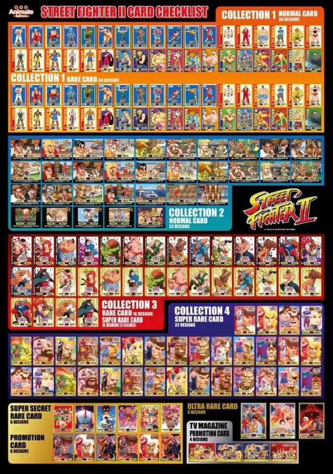 Sealed case TCG cards Capcom Carddass Animate Premium Street Fighter II ...