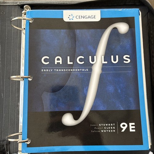 Calculus Early Transcendentals Cengage 9th Edition math textbook loose ...