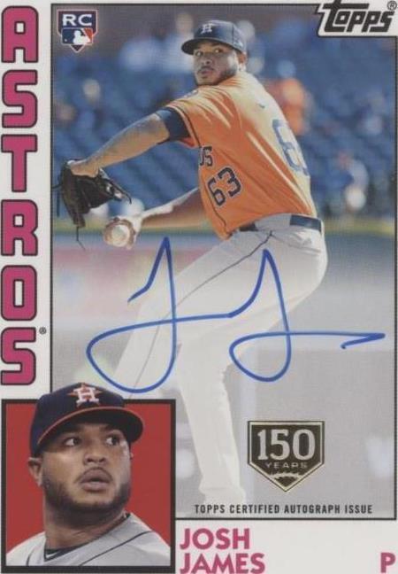 2019 Topps - 1984 Topps Baseball Autographs Series 2 Josh James #84A-JJ ...