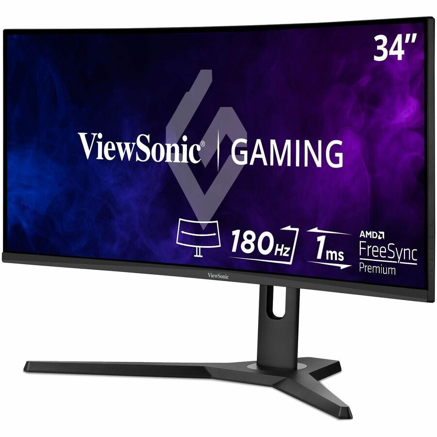 ViewSonic VX3418-2KPC 34 Inch 21:9 Curved 1440p 1ms 180Hz Gaming ...