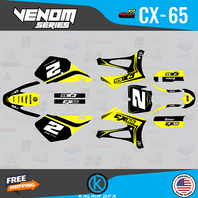 Graphics Kit for Cobra CX65 (2010-2020) CX 65 Venom Series - Yellow | eBay
