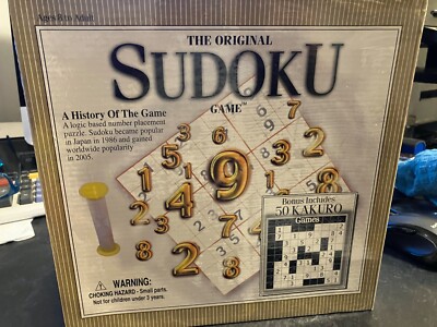 Suduko Board Game Puzzle Game, Original Suduko, New Factory Sealed | eBay