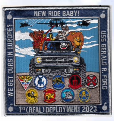 5"NAVY VFA-37 2023 NEW RIDE BABY EMBROIDERED PATCH | eBay