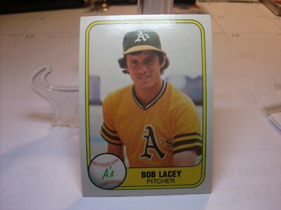 1981 Fleer Baseball #578 - Bob Lacey - Oakland Athletics 81-077 | eBay