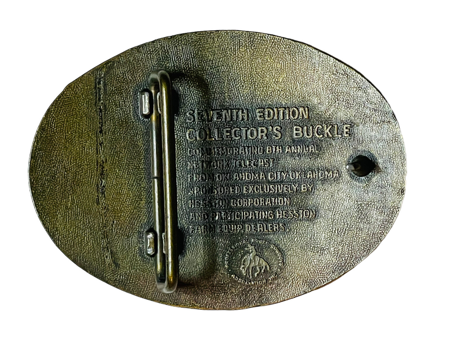 HESSTON NFR 1981 BELT BUCKLE CLOWN BULLFIGHTER RODEO … - Gem