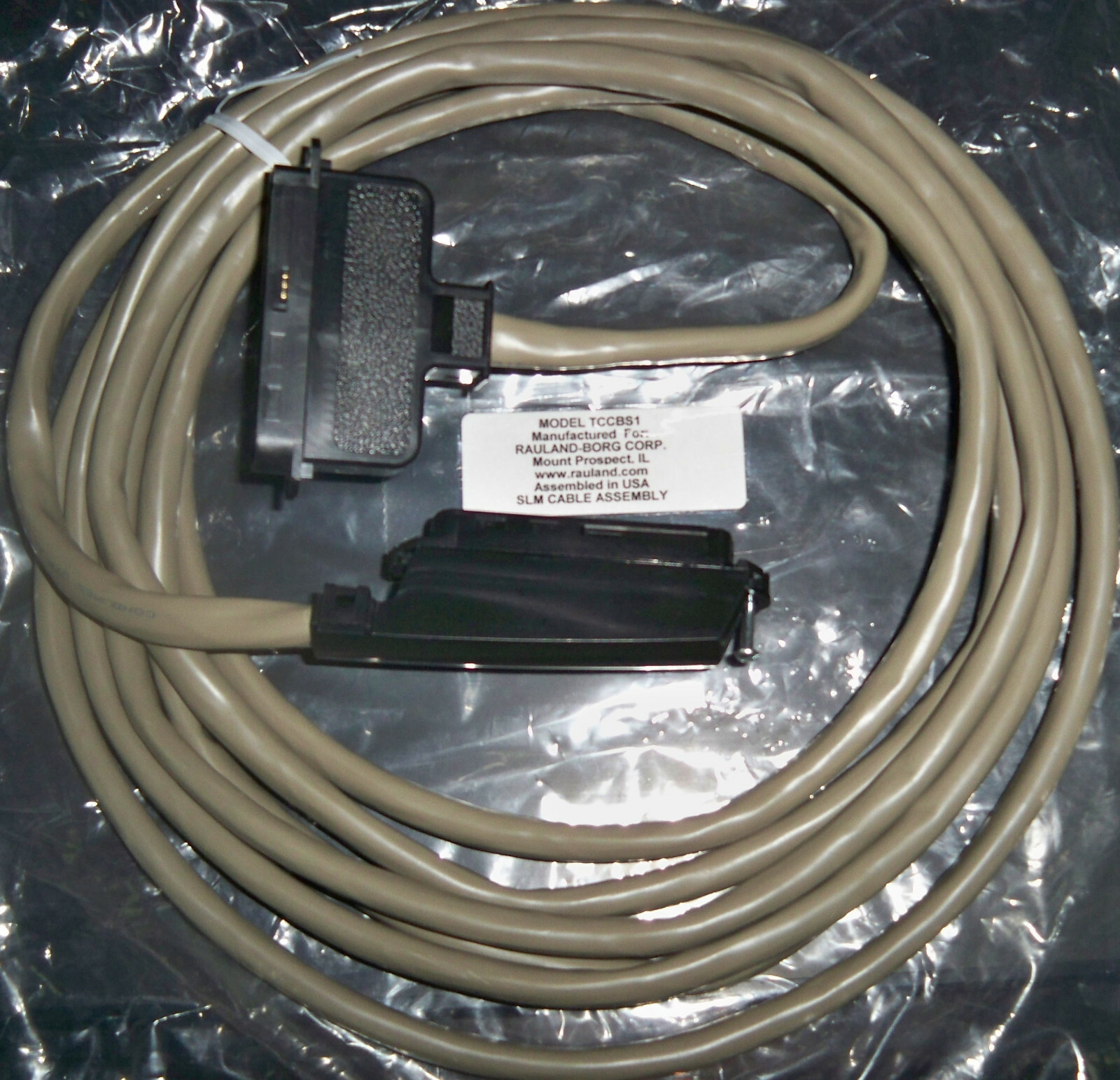 Rauland-Borg TeleCenter ICS TCCBS1 SLM Cable Assembly TCICS SLM CBL-15 ...