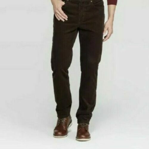 Goodfellow & Co Corduroy 5-pocket Pants Slim Fit Stretch Dark Brown ...