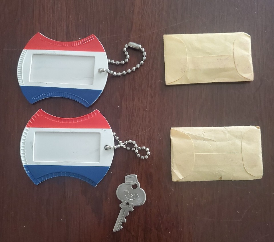 Vintage 2 American Tourister New Key Envelopes w/Keys & 2 Tags Luggage ...