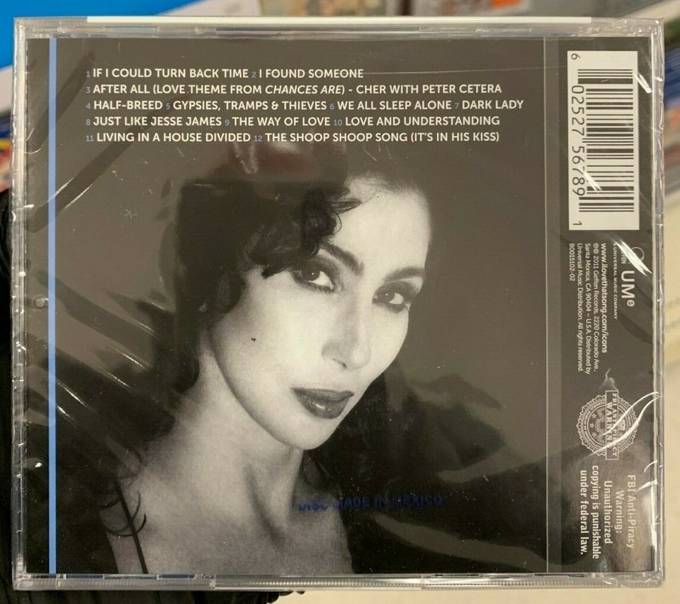 Cher Icon Greatest Hits CD If i Could turn Back Time | eBay