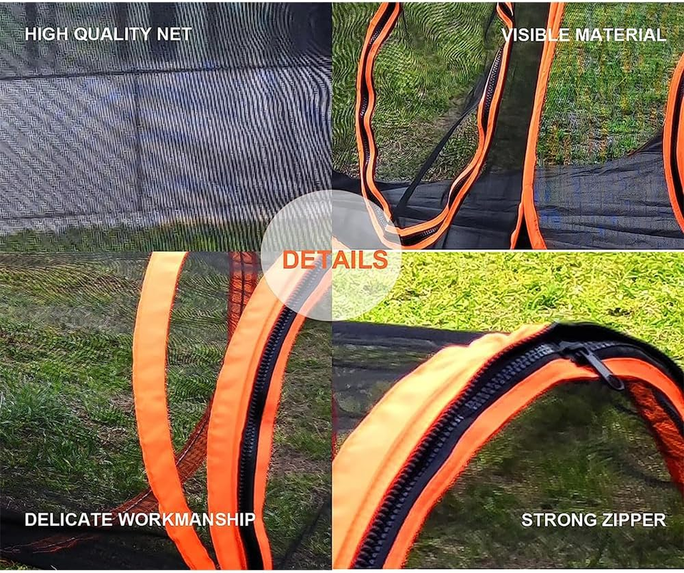 Outdoor Cat Enclosures 6 in 1 Play Tunnels - Portable Pop up Mesh Tents ...