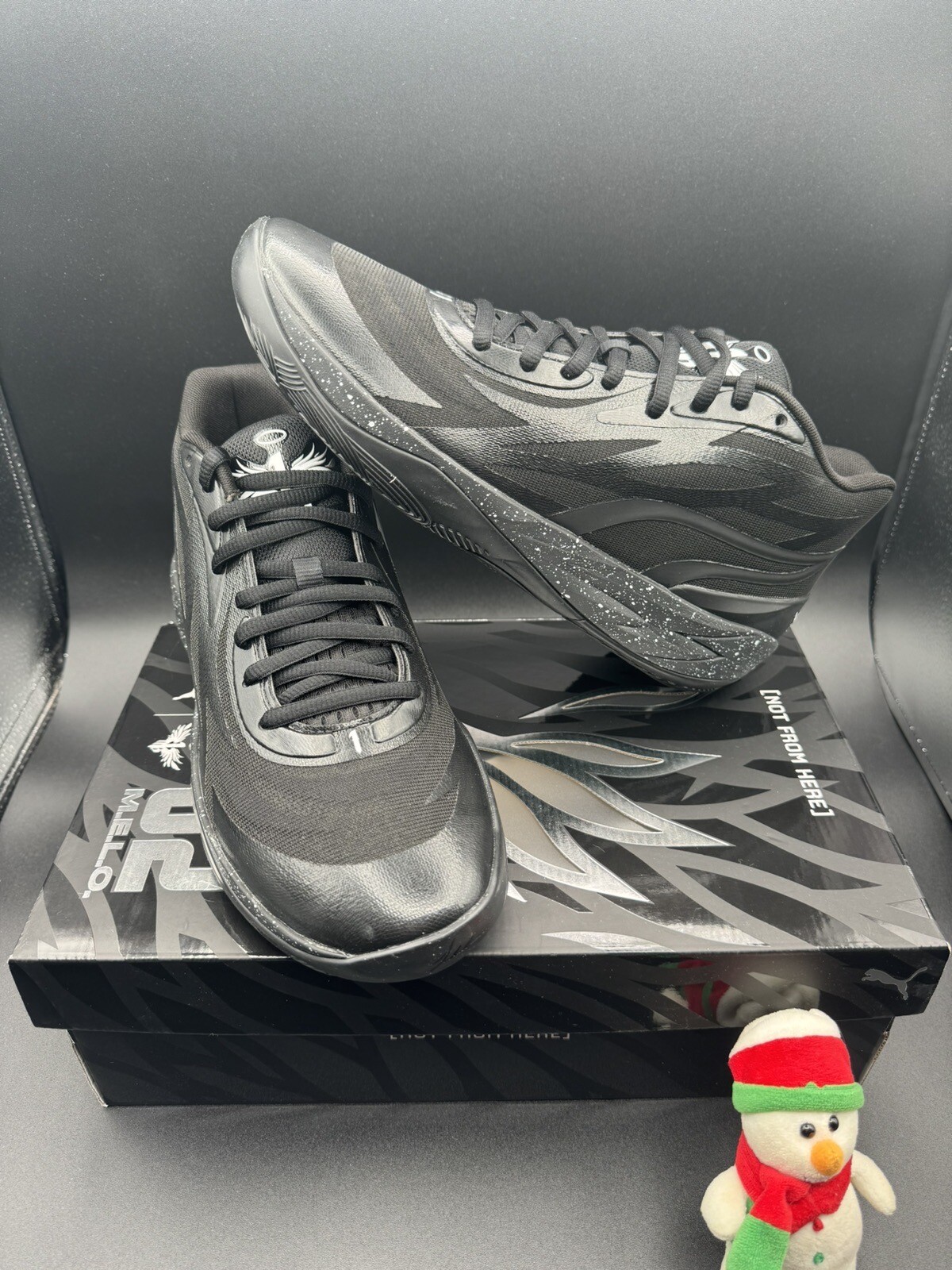 Puma Melo MB.02 Triple Black White Oreo Basketball Shoes 37942001 Multi ...