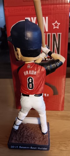 RYAN BRAUN 2016 Bobblehead Never Displayed All Star Milwaukee Brewers ...