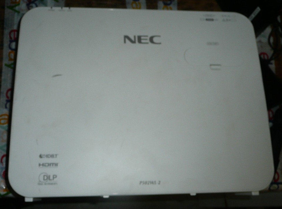 NEC P502WL-2 DLP Short-Throw HD Projector 5000 Lumens 1080p 2 HDMI ...