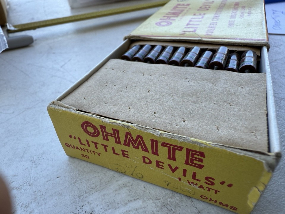Resistor 7.5K Ohms 1W %5 Vintage (50 PCs) OHMITE | eBay