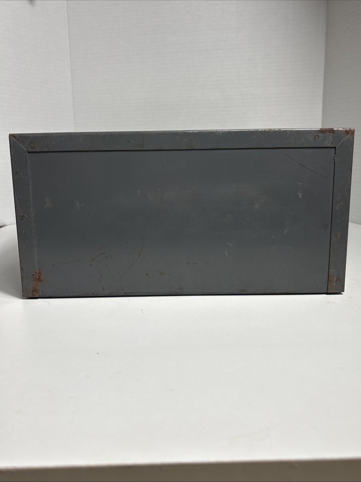 Vintage Steelmaster 3 Drawer Flat Card file 120 card capacity 16x5x11 ...