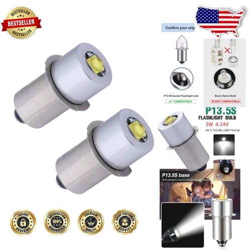 Long-Lasting 200 Lumen LED Bulb Replacement for Maglight Flashlights ...