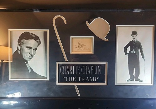 Framed And Matted Charlie Chaplin Doodle And Signature! Has Been ...