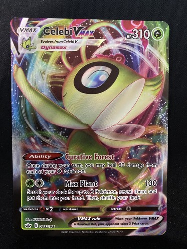 Pokémon TCG Celebi VMAX Sword & Shield - Chilling Reign 008/198 Holo ...