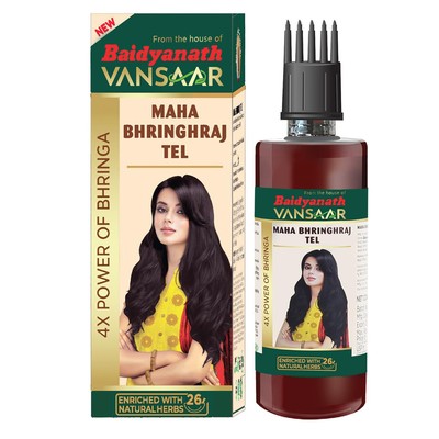 Vansaar Maha Bhringraj Hair Oil 200ml Maha Bhringa 4X Power of Bhringa ...