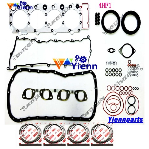 4HF1 Engine Piston Ring Set Full Gasket Kit For Isuzu Engine WPN400 ...