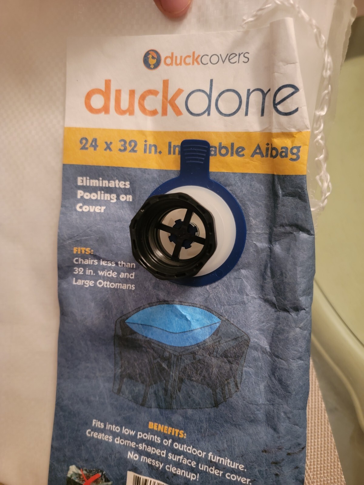 Duck Covers DD2432 Duck Dome Airbag, 32" L x 24" W, White, Patio Furniture Cover | eBay