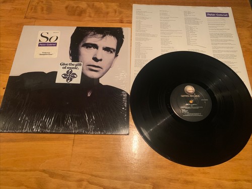 Peter Gabriel - So LP Vinyl In Shrink w/ Hype VG+ (GHS 24088, 1986)Genesis-Rock | eBay