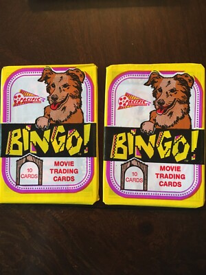 1991 Bingo Movie Trading Cards - 2 Sealed Packs | eBay