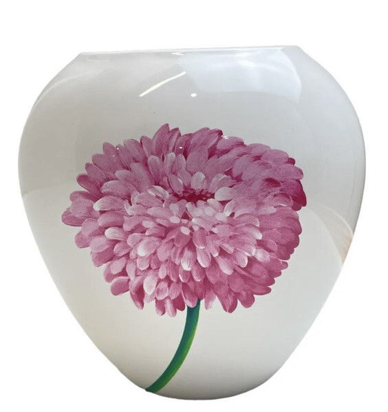 Teleflora Vase Planter Pot Pink Chrysanthemum Elegant and Simple | eBay