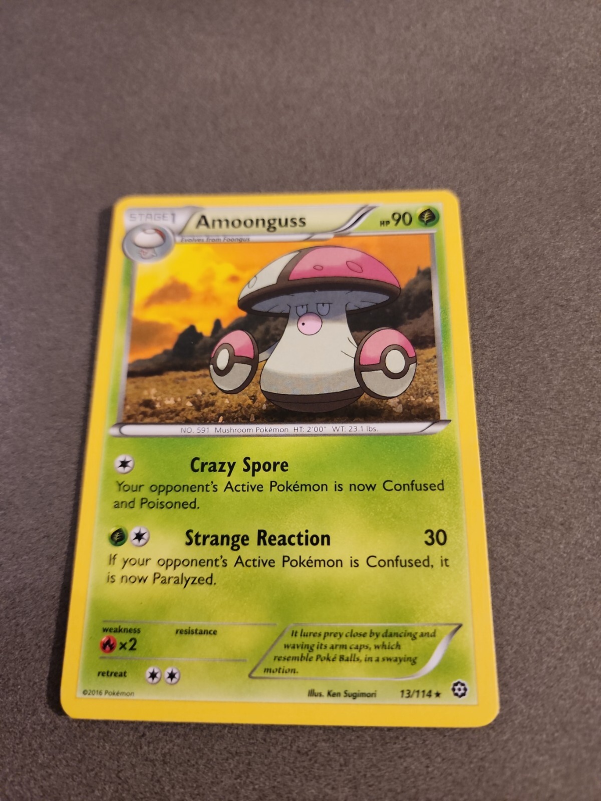 Pokemon TCG CCG Amoonguss 13/114 X&Y: Steam Siege NM a1 | eBay