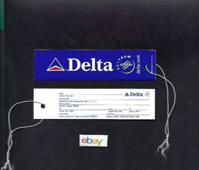 DELTA AIR LINES 2006 LUGGAGE TAG UNUSED SKYTEAM | eBay