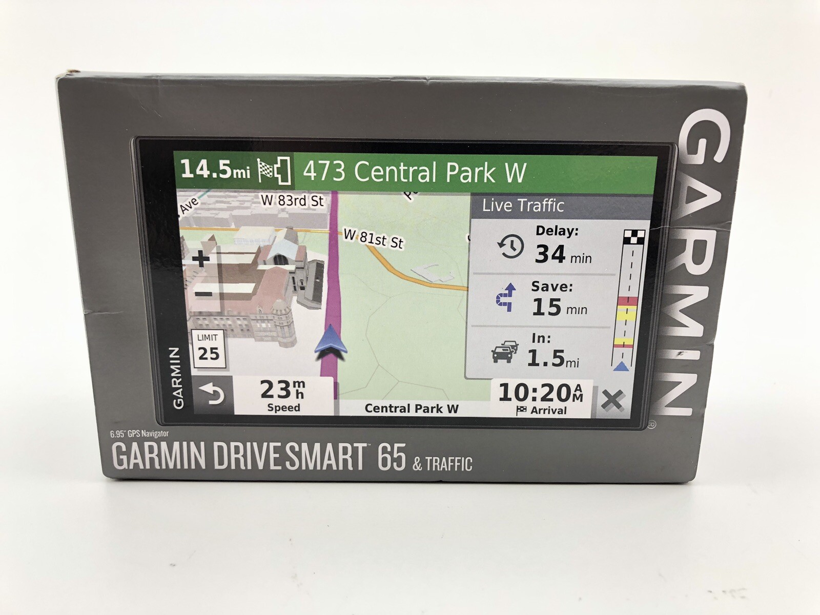 Garmin DriveSmart 65 6.95" GPS System with Real-Time Traffic - 010 ...