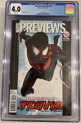 Marvel Previews #95 CGC 4.0 1st Miles Morales Cover Preview Comic 2011 ...