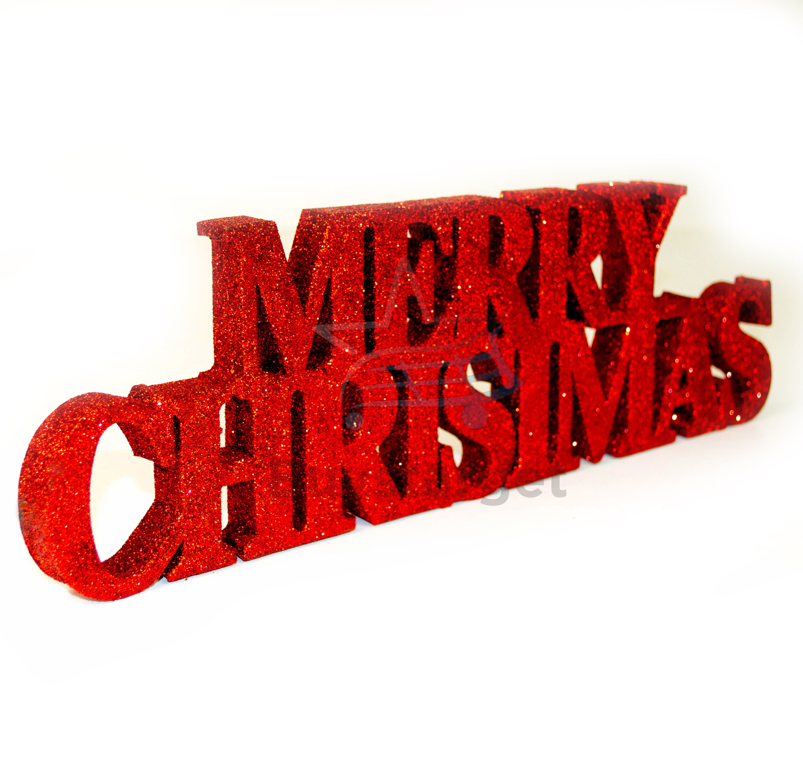 🎄Merry Christmas Glitter Sign Xmas Decorations Home Free Standing ...