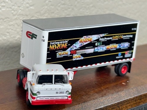 CF FREIGHT - FORD C SEMI TRACTOR /28ft BLINDSPOT ZONE WEDGE TRAILER HO ...
