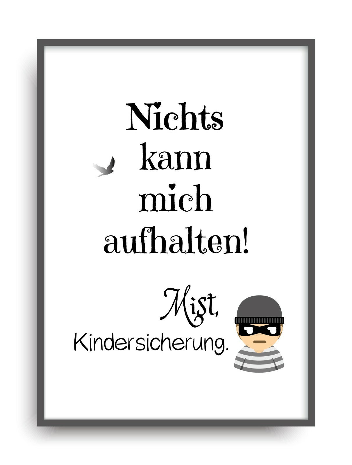 Fine Art Kunstdruck AUFHALTEN 1 Poster Print Plakat moderne Vintage ...