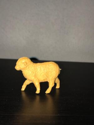 Tim-Mee Sheep from Farm Animal Set. Butterscotch Colored Plastic 1950s ...