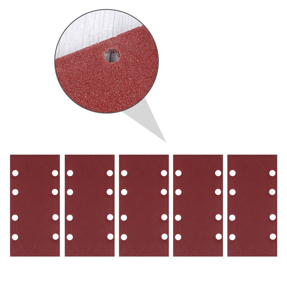 Self Stick Sander Sheets Sandpaper Aluminum Oxide Sanding Disc Red Dry ...