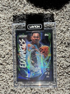 2025-26 Anthony Edwards Topps Chrome Ultra Violet Case Hit Timberwolves ...