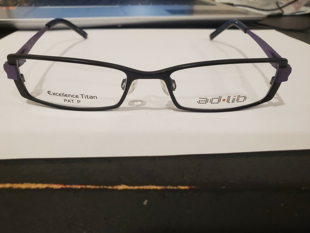 AD.LIB by Charmant AB3204 BK BLACK Rectangular Titanium Eyeglasses 49-17-135 for sale online | eBay