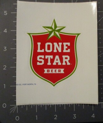 LONE STAR Texas lonestar red STICKER decal craft beer brewery brewing ...