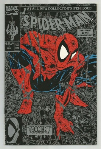 SPIDER-MAN #1 ~ SILVER & BLACK VARIANT ~ VF/NM 1990 MARVEL COMICS ~ MCFARLANE | eBay