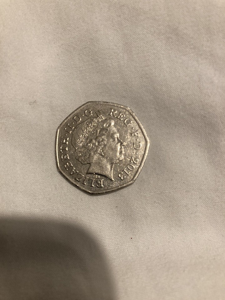 50p Coin 2013 Ironsides Royal Crest Shield Lion & Unicorn Circulated ...