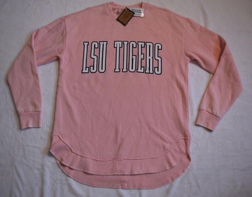 Three Square Women's LSU Tigers Spring Break Comfy Cord Crew Neck ...