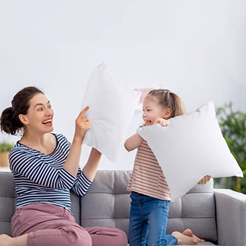 Throw Pillows Insert Bed & Couch Decorative Pillow (Pack of 2)12x12 ...