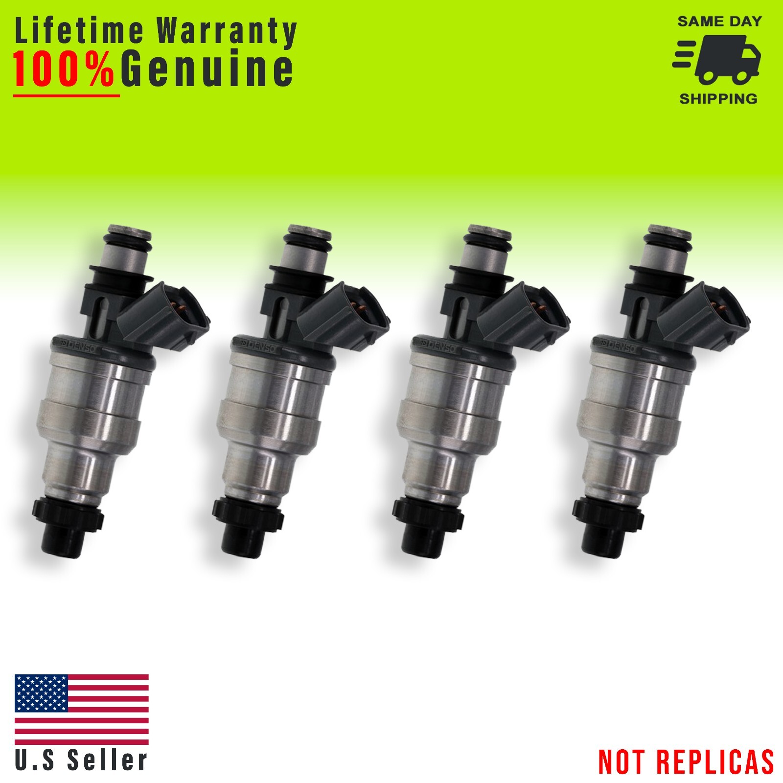 DENSO Set Of 4 Fuel Injectors For 1990-1992 DAIHATSU Rocky 1.6L Fast ...